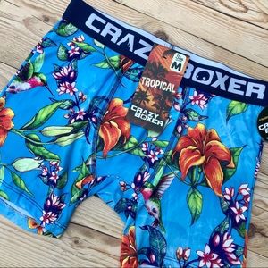 Crazy Boxer | Underwear & Socks | Crazy Boxer Blue Tropical Mens Boxer ...